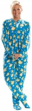 Amazon.com: Blue Rubber Duckies Footed Pajamas : Clothing, Shoes & Jewelry