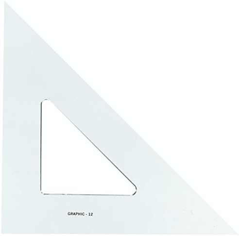 Amazon.com: ALVIN - Smoke-Tint Acrylic Triangle Ruler, Multipurpose ...