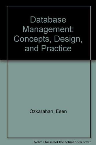 Buy Database Management: Concepts, Design, and Practice Book Online at ...