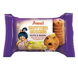 Amul Butter Cookies - Nuts and Raisins (Pack of 8) : Amazon.in: Grocery ...