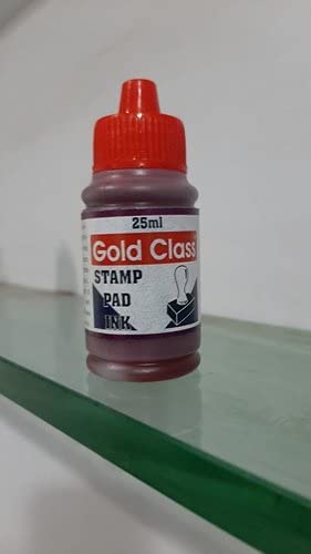 Gold Class Stamp Pad Ink(25ml)-Pack of 10 (Red) : Amazon.in: Office ...