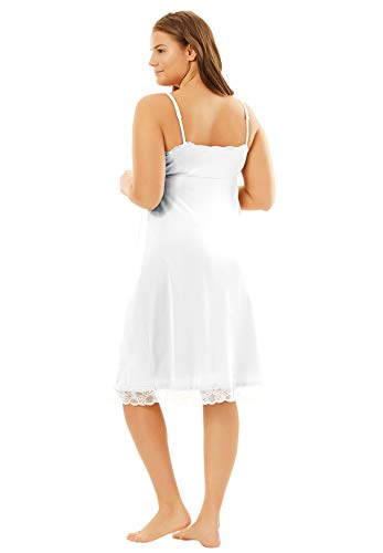 Comfort Choice Women's Plus Size Double Skirted Full Slip - - Want It All