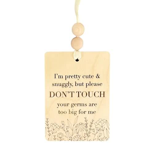 Amazon.com: Please Don't Touch Baby Germs Sign, Baby Stroller Tag, Baby ...