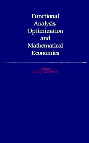 Amazon | Functional Analysis, Optimization, and Mathematical Economics ...
