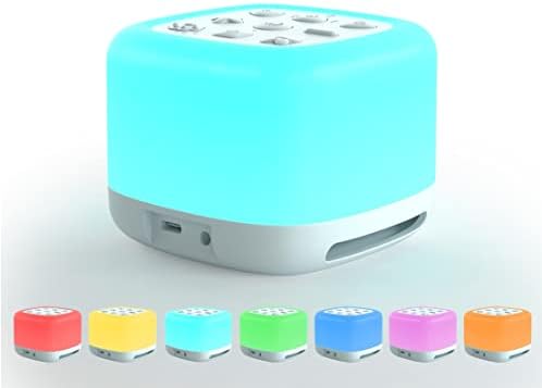 Amazon.com: 3 in 1 Bluetooth Speaker + Night Light + White Noise Sound ...