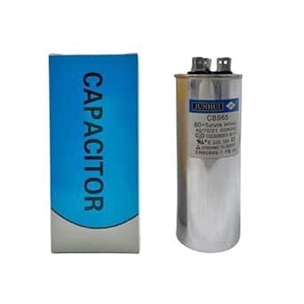 80+5uF MFD 370VAC 440VAC 450VAC 50/60Hz CBB65 CBB65B Run Start Capacitor for AC Unit Fan Motor ...