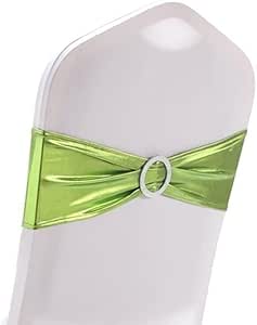 Amazon.com: Bows Chair Bands,Chair Back Tie ,10pcs or 50pcs Metallic ...