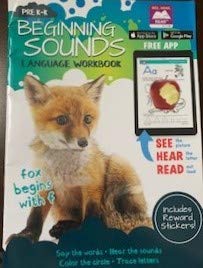 BEGINNING SOUNDS LANGUAGE WORKBOOK PRE K-K: 9781505072990: Amazon.com ...