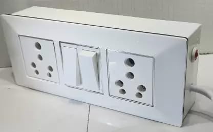 BAHUL Big Plug heay Duty Wire 1500watt Capacity cona switches 2 Socket ...