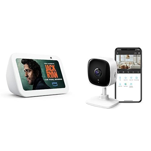 Amazon.com: Echo Show 5 con cámara de seguridad TP-Link Tapo 2K para ...