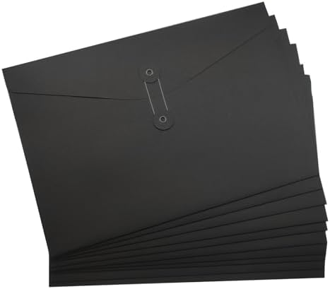 VANRA Kraft String Envelope File Folder Project Pockets File Jacket Document Organizer Flat-No ...