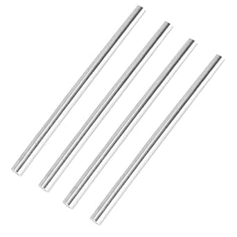 Stormshopping 4pcs 4mm x 300mm 304 Stainless Steel Rods, Metal Solid ...