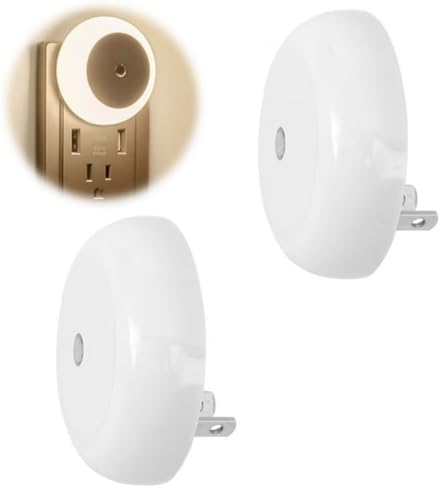 LED Night Light Plug in, 2 Pack Bright Nightlights Plug into Wall, Soft ...