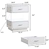 Amazon.com: hosote White Nightstand with Charging Station and LED ...