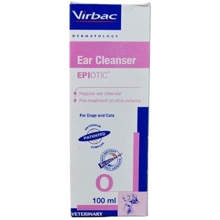 Epiotic 100ml Ear Cleaner Cleanser for Pet Dogs Cats, 100 ml dropper ...