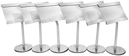 THW® Stainless Steel Table Number Place Card Sign Photos Menu Holder ...