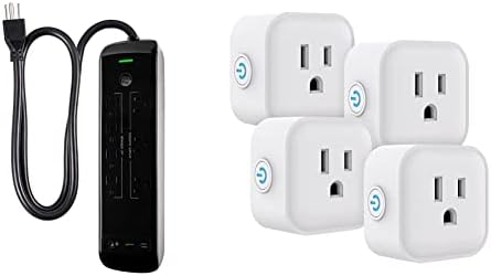 Amazon.com: UltraPro 7-Outlet Wi-Fi Surge Protector, Smart Power Strip ...