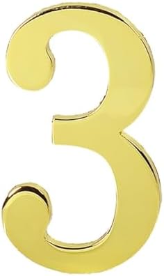 Amazon.com: Bebarley 3 Inch Premium Bright Solid Brass Door House ...