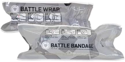 Amazon.com: Battle Bandage and Battle Wrap, Emergency Equipment for ...