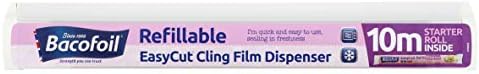 Bacofoil Refillable EasyCut Cling Film Dispenser with 10m Starter Roll ...