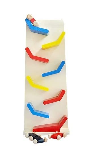 Buy Wooden Slippery Toys - Gravity Race Track Set - 12 x 4.5 inches - 3 ...