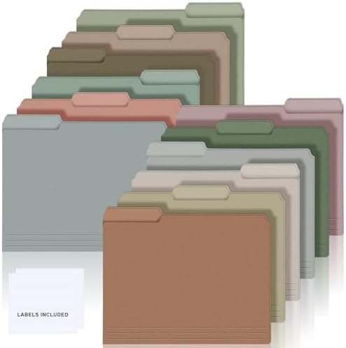 Amazon.com : Resholder Colored File Folders Letter Size File Folders ...