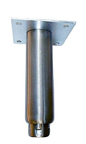 Heavy-Duty Stainless Adjustable Equipment Leg w/Welded Mounting Plate ...