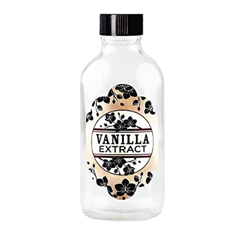 Amazon.com: Homemade Vanilla Extract Labels with 4 oz Bottles - Vanilla ...