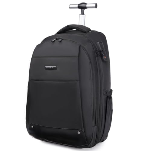 Rolling Backpack,Travel Laptop Backpacks with Wheels 17 inch Water ...