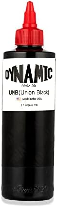 Amazon.com: Dynamic Color Co. Union Black Tattoo Ink, 8 oz - Reach ...