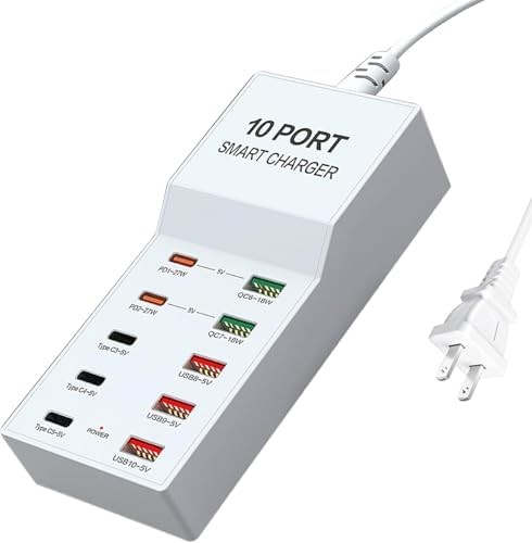 Amazon.com: USB Charging Station 4 Port - BULL USB Charger Block ...