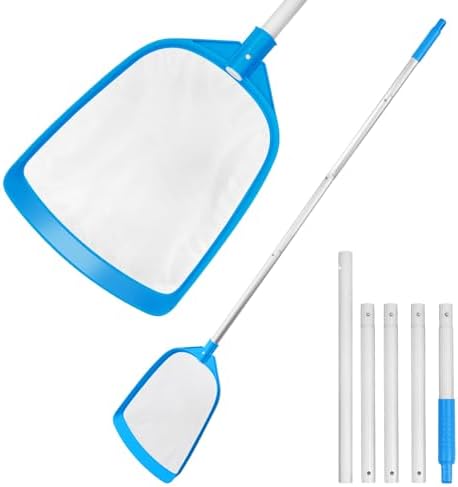 Amazon.com : Pool Skimmer Net with Telescopic Pole, Heavy Duty Scoop ...