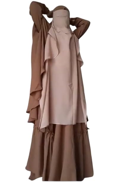 Buy chiffon female Rbliss Cg Women's1 Nikab Black With Attached Scarf ...