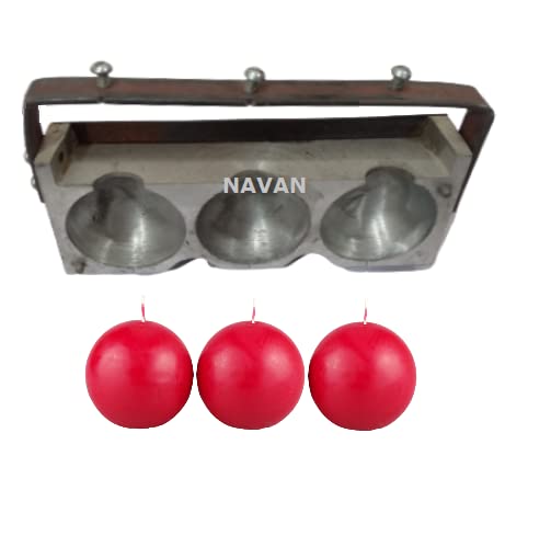NAVAN™ -Ball Candle Making Mold, Ball Shape Candle Making, Fancy Candle ...