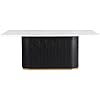 Amazon.com - Morden Fort Modern Dining Table for 6, 70" Faux Marble ...