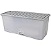 EXTRA LARGE CLEAR PLASTIC STORAGE BOX WITH LID 133 LITRE : Amazon.co.uk ...
