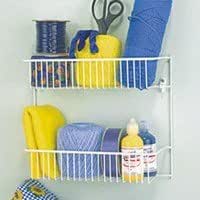 Amazon.com: 2 Tier White Storage Rack: Closet Storage And Organization ...