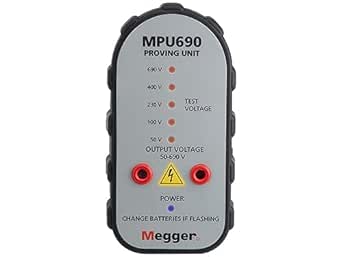 Megger 1001-561 MPU690 Unidad De Prueba, 5 Tensiones De Salida Nominal ...