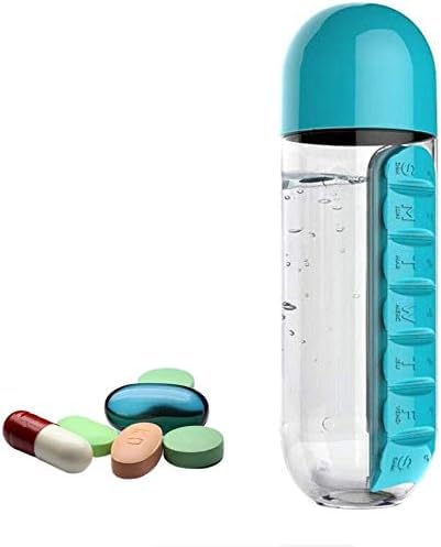 Renewa Pill Box for medicine with water Bottle First Aid Pill Box ...