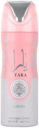Amazon.com : Lattafa Yara Perfumed Deodorant Spray for Unisex, 6.67 ...