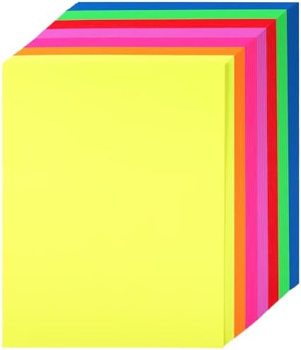 Bright Color Paper Colorful Cardstock - 8.5’’ x 11’’ Letter Paper Size ...