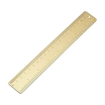Amazon.com : MEELYHOME 8 Inch Brass Ruler, Ideal for Carpenters, Sewers ...