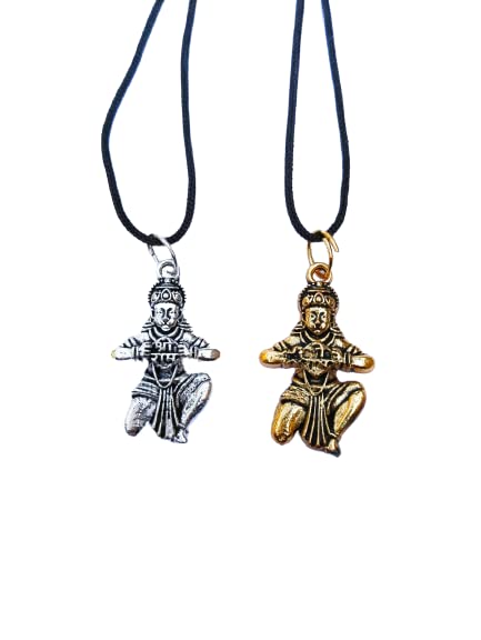 ALLPROTRA 1 PAIR SITTING HANUMAAN JI/BAJRANG BALI Locket Protect from ...