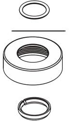 Moen 137522 Spout retainer kit, Chrome - Faucet Spouts And Kits ...