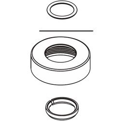 Moen 137522 Spout retainer kit, Chrome - Faucet Spouts And Kits ...