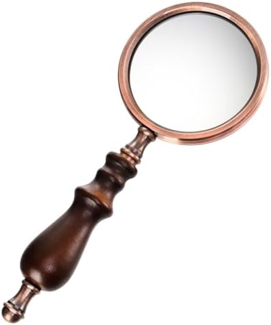 Amazon.com: Hiceeden 10X Antique Magnifying Glass, Brass Handheld ...