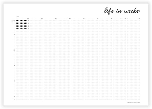 Amazon.com: Life in Weeks Calendar, 18" L x 24" W - A Powerful Way to ...