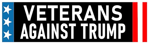 Amazon.com: Veterans Against Trump Bumper Sticker Not Fit to be ...