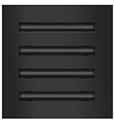 BUILDMART - 16x16 Modern AC Vent Cover - Decorative Black Air Vent ...
