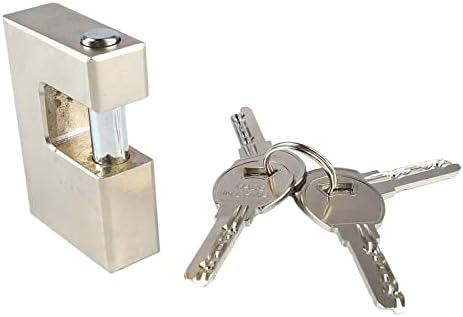 2pcs Padlocks with 8 Keys, Copper Rectangle D Shaped Monoblock Locks ...